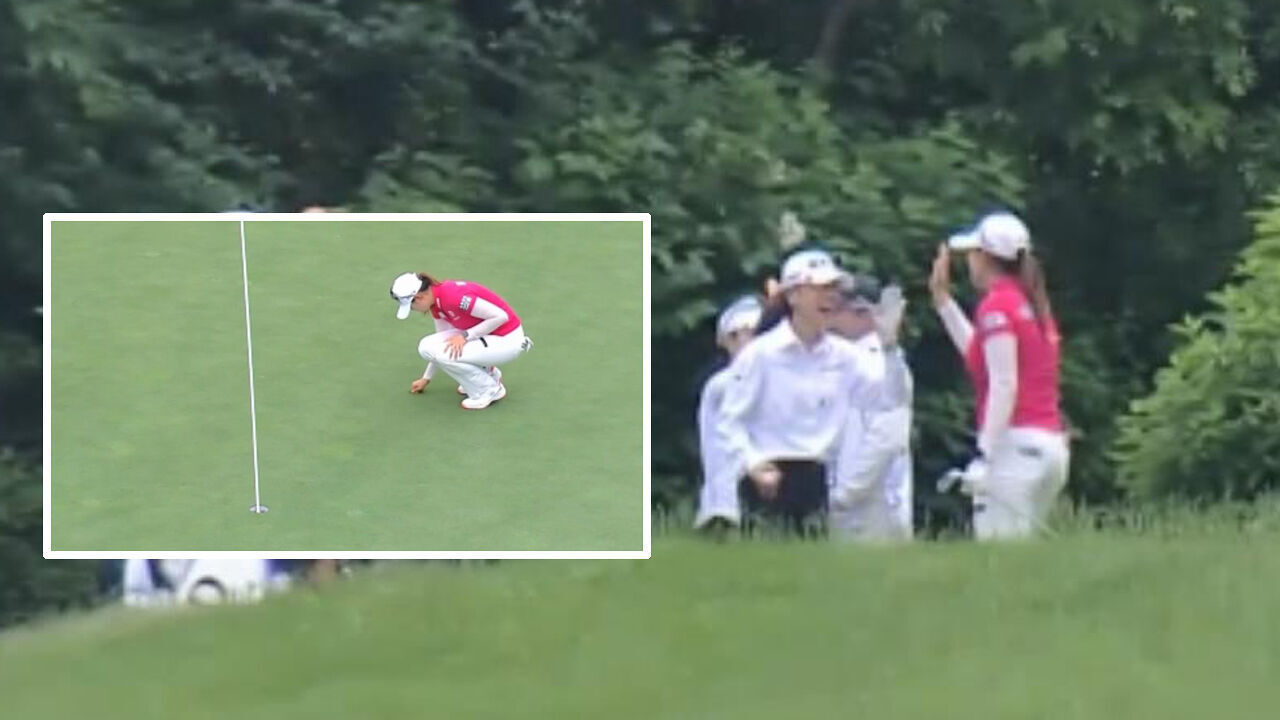 2024 KLPGA투어 : KLPGA소식 : [영상] ‘깜짝 홀인원!’ 다이아 주인공이 되는 김민선7 [KLPGA Sh수협은행 MBN 여자오픈] : SBS Golf