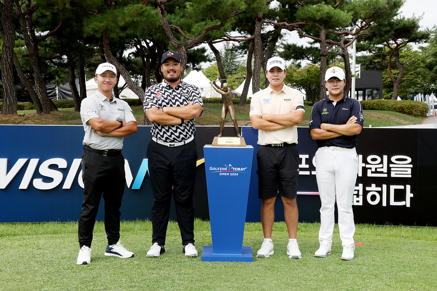 2024 KPGA 투어 : KPGA소식 : [골프존-도레이 오픈] 개막 D-1… 공식 포토콜 진행 [KPGA] : SBS Golf